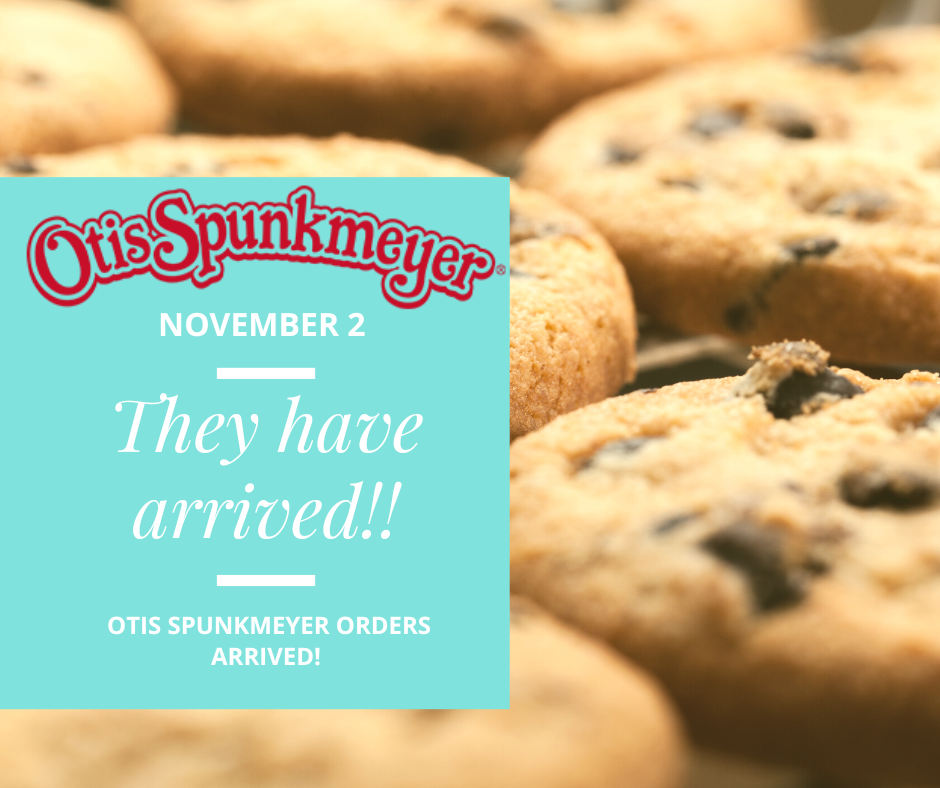 Otis Spunkmeyer orders have arrived! – Silverwood Elementary PTA