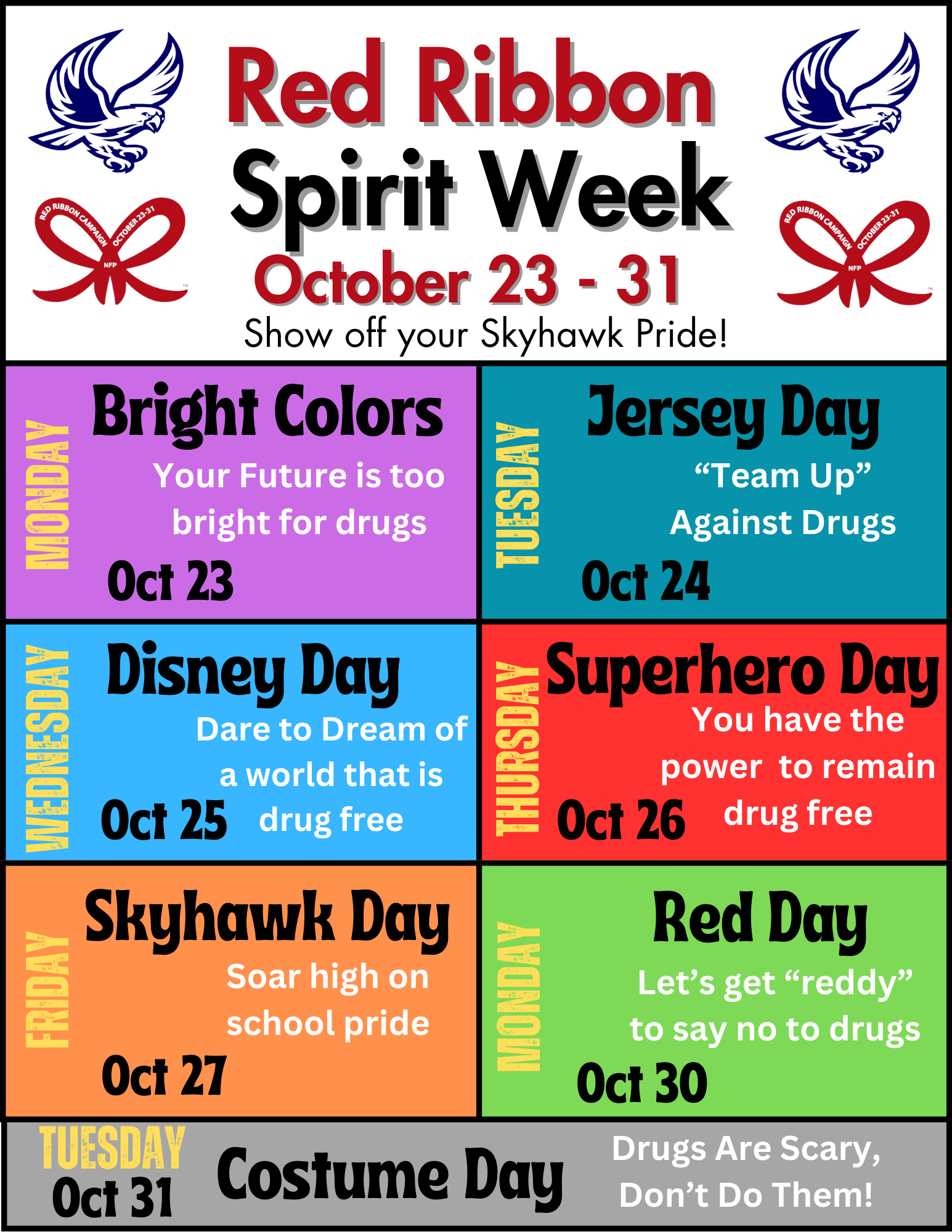 Red Ribbon Week 2023 – Silverwood Elementary PTA