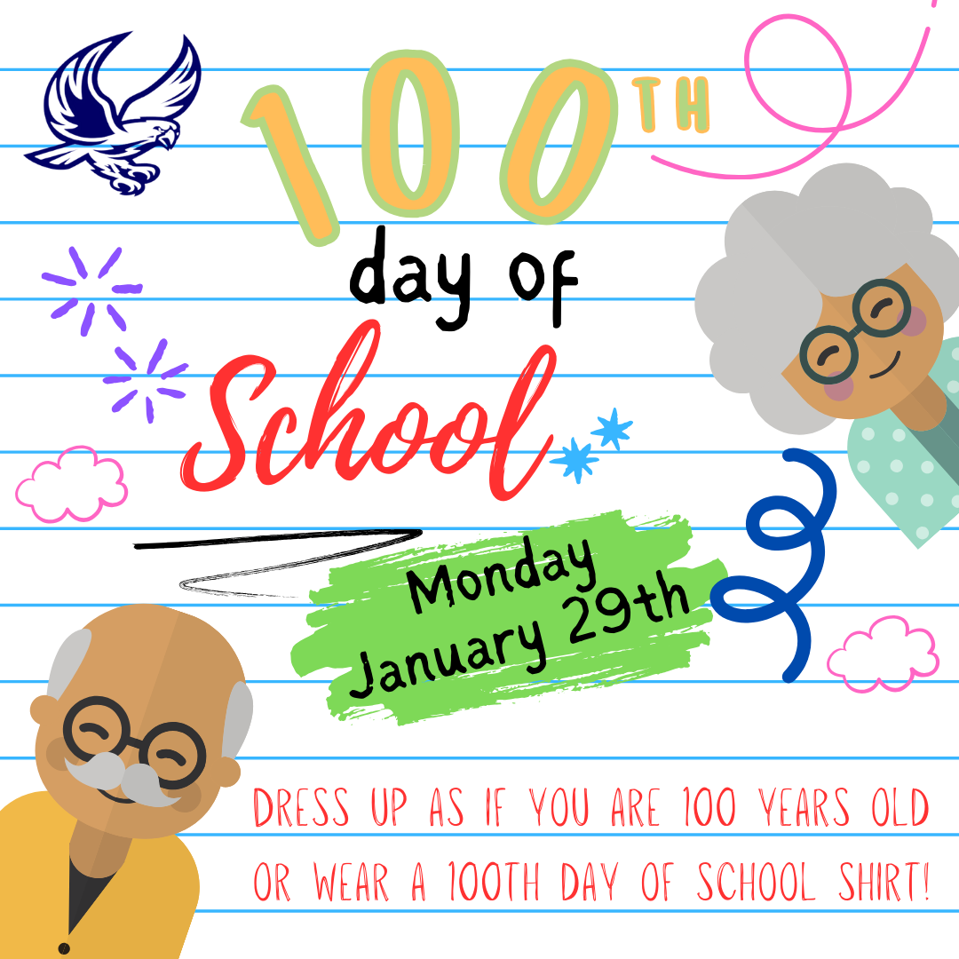 100th Day of school! 1/29/2024 – Silverwood Elementary PTA