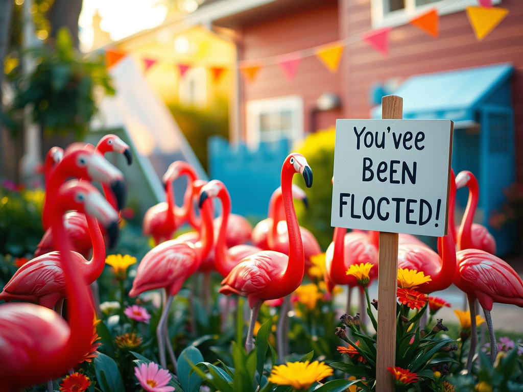 Flamingo Flocking Fundraiser – Silverwood Elementary PTA